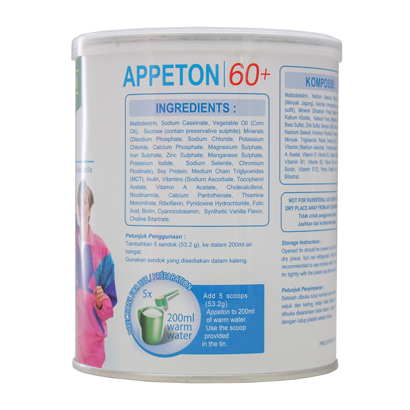 Jual Appeton 60+ Vanilla 400gr - HBHoz
