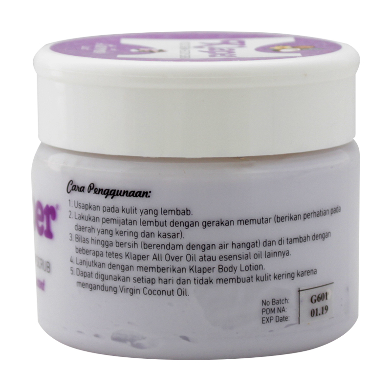 Jual Klaper Lulur Scrub VCO Lavender 135g - HBHoz