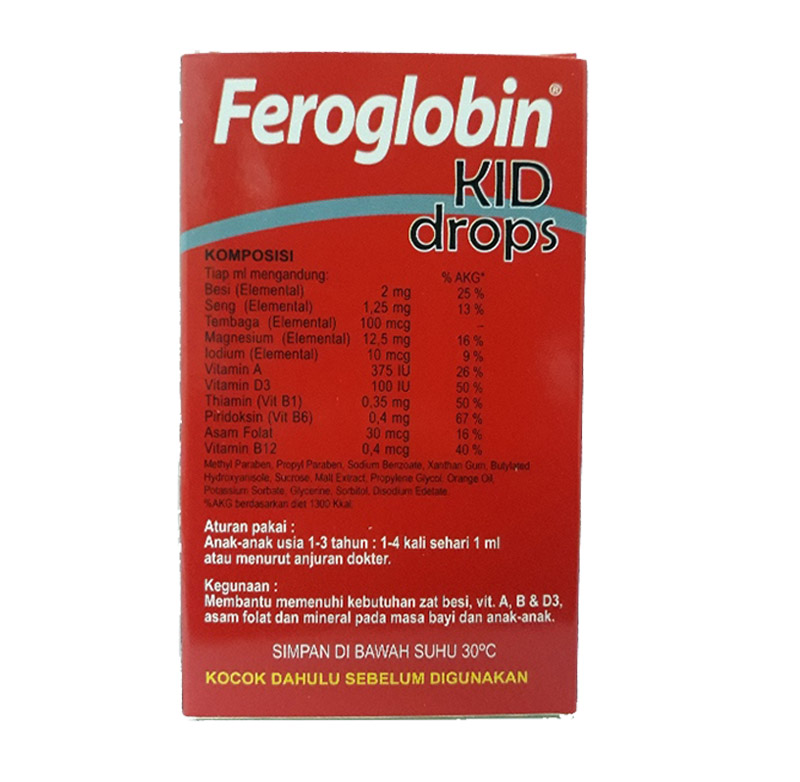 Jual Vitabiotics Feroglobin Kid Drops 15ml - HBHoz