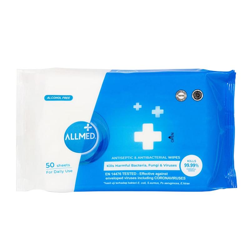 Jual Allmed Ultimate Antiseptic Wipes 50s - HBHoz