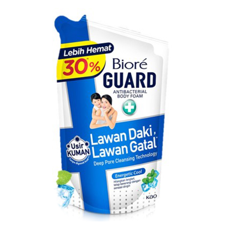 Jual Biore Guard Body Foam Energetic Cool Pouch 800ml - HBHoz