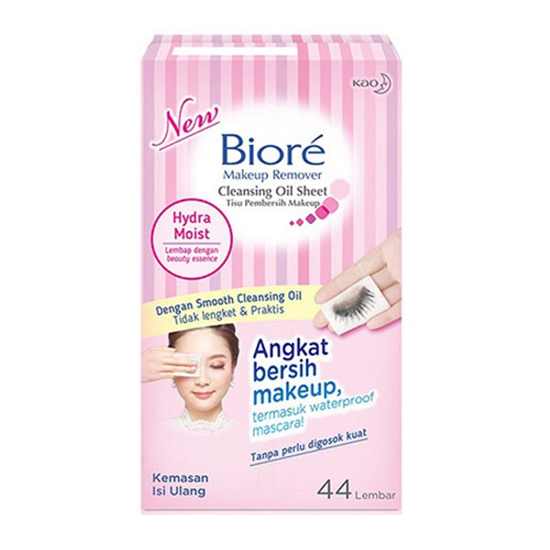 Jual Biore Make Up Remover Cleansing Oil Sheet Refill 44s - HBHoz