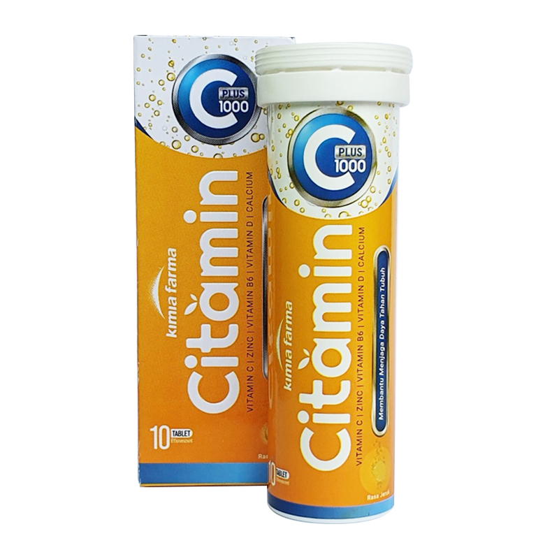 Jual Citamin Plus 1000mg 10 Tablet - HBHoz