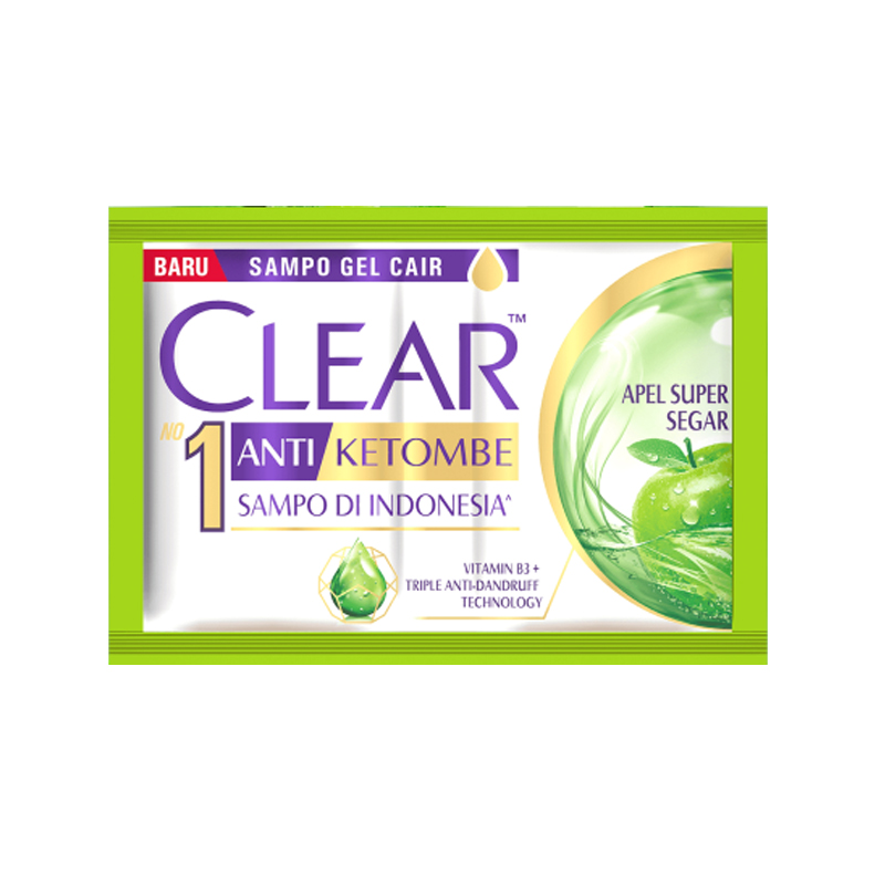 Jual Clear Shampoo Superfresh Apple Sachet 9ml - HBHoz