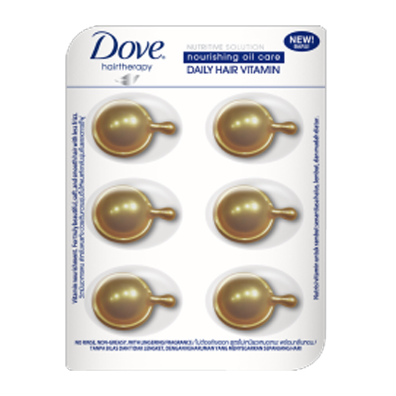 Jual Dove Hair Vitamin Nourishing Oil Care (6s @1ml) - HBHoz