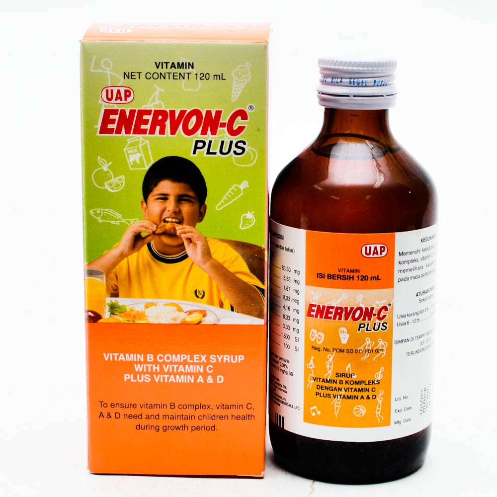 Jual Enervon C Plus Syrup 120ml - HBHoz