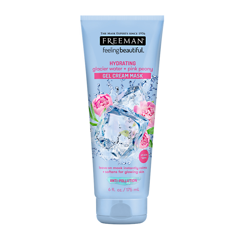 Jual Freeman Gel Cream Mask Hydrating Glacier Water and Pink Peony ...