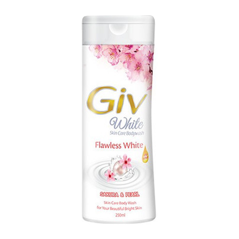 Jual GIV White Bodywash Flawless White Sakura and Pearl Botol 250ml - HBHoz
