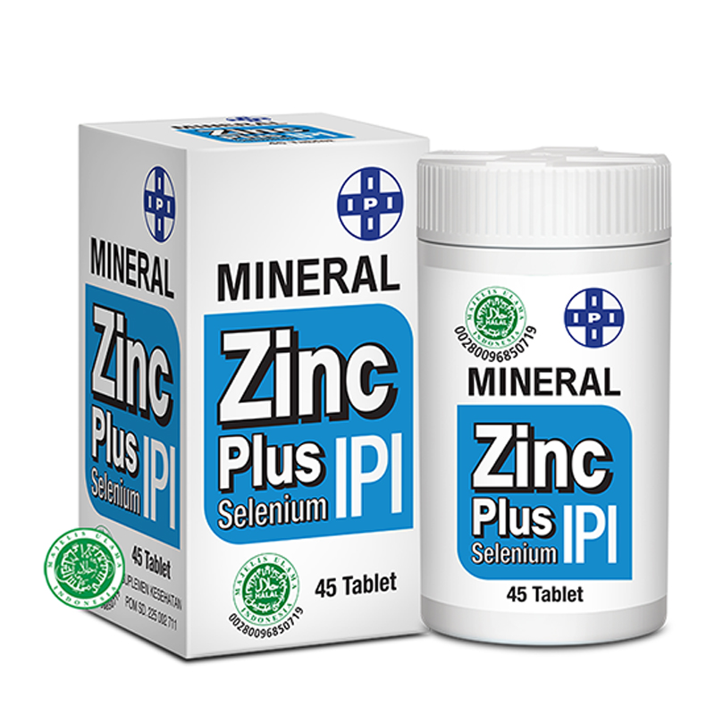 Jual IPI Mineral Zinc Plus Selenium 45 Tablet (ED: Sept 24) - HBHoz