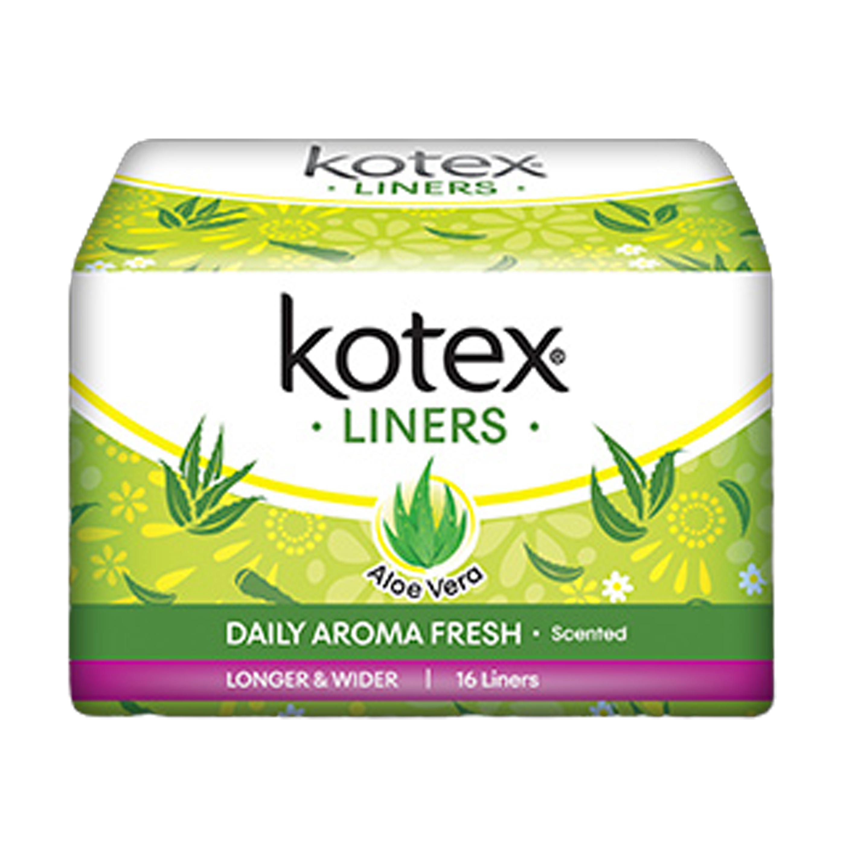 Jual Kotex Liners Aloe Vera Daily Aroma Fresh Longer & Wider 16s - HBHoz