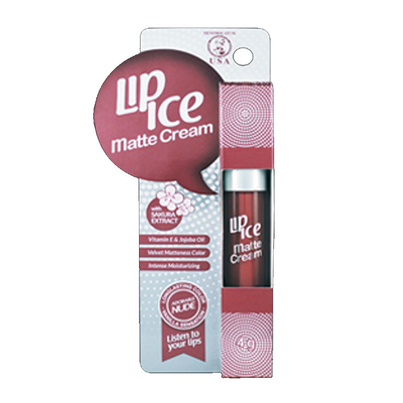 Jual Lip Ice Matte Cream Adorable Nude - HBHoz