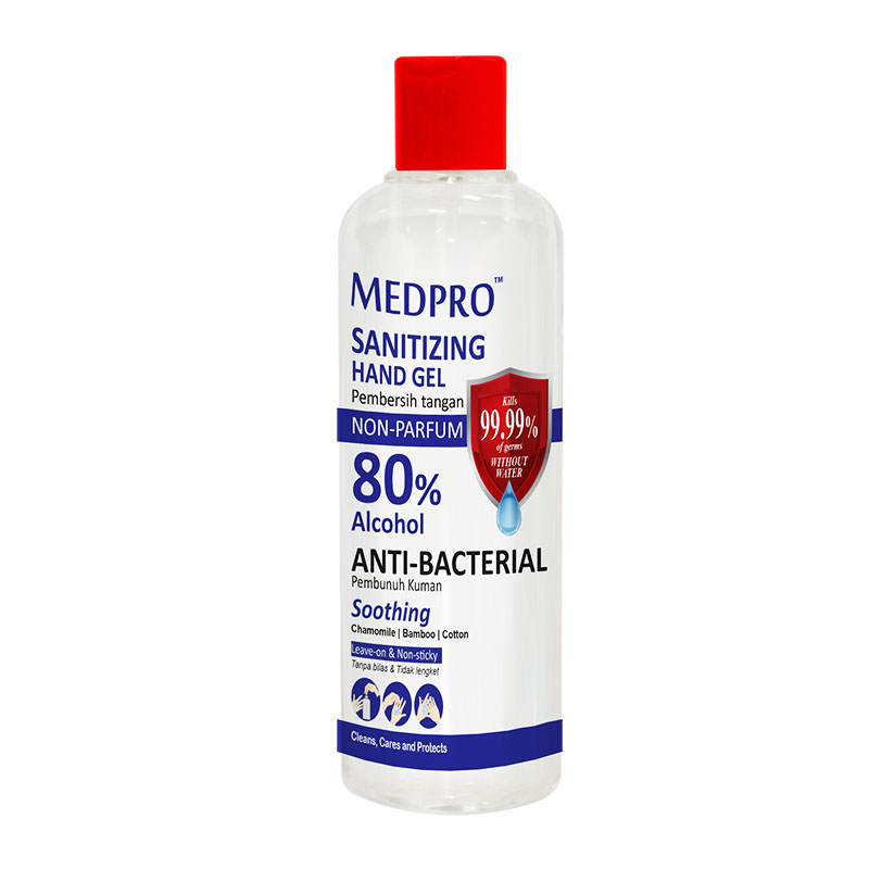 Jual Medpro Hand Sanitizer Anti-Bacterial Soothing Gel Non-Parfum 250ml ...