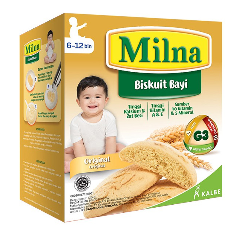 Jual Milna Biskuit Bayi Original 130gr - HBHoz