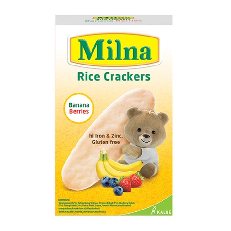 Jual Milna Rice Crackers Sweet Potato Carrot (5s @4gr) - HBHoz