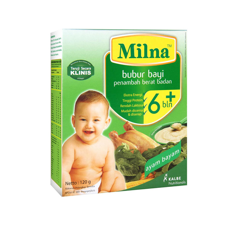 Jual Milna Bubur Ayam Bayam 120gr - HBHoz