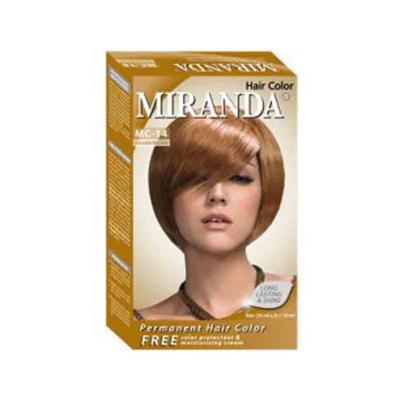 Jual Miranda Hair Color Premium Golden Brown (MC-14) 60ml (ED: Des 24 ...