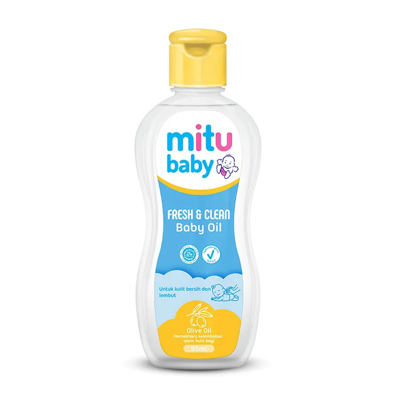 Jual Mitu Fresh and Clean Baby Oil Olive Oil 100ml - HBHoz