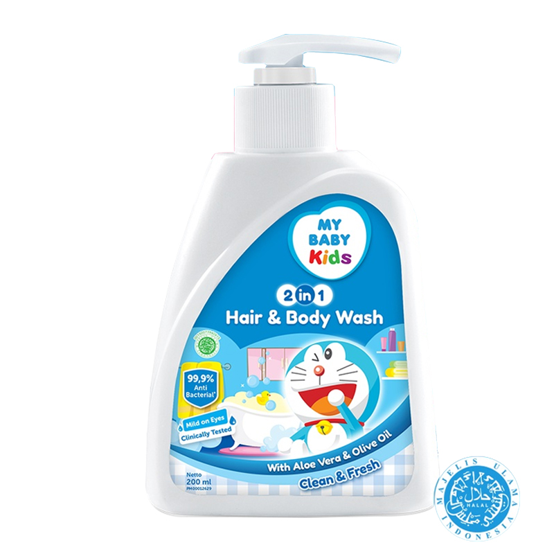 Jual My Baby Kids Hair and Body Wash Clean and Fresh Pump 200ml - HBHoz