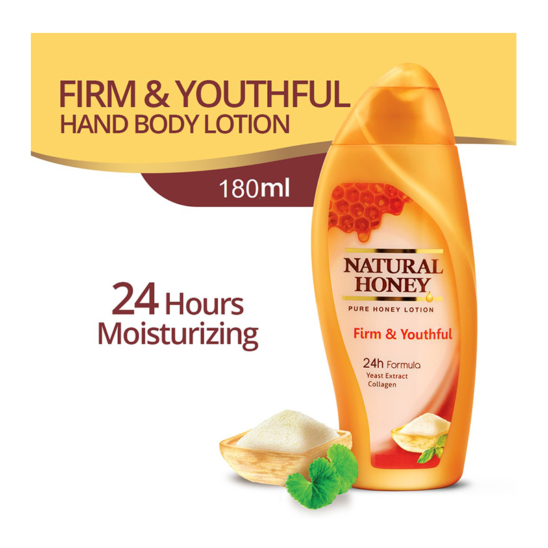 Jual Natural Honey Hand and Body Lotion Firm and Youthful 180ml - HBHoz
