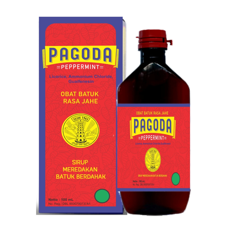 Jual Pagoda Peppermint Obat Batuk Rasa Jahe 100ml - HBHoz