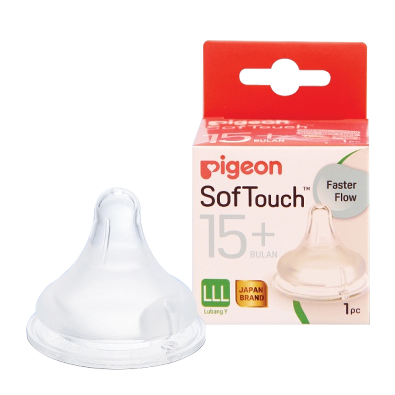 Jual Pigeon Soft Touch Peristaltic Plus Nipple 1 Box LLL - HBHoz