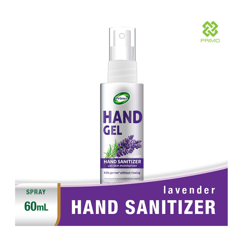 Jual Primo Hand Sanitizer Gel Spray Lavender 60ml (ED: Mar 23) - HBHoz