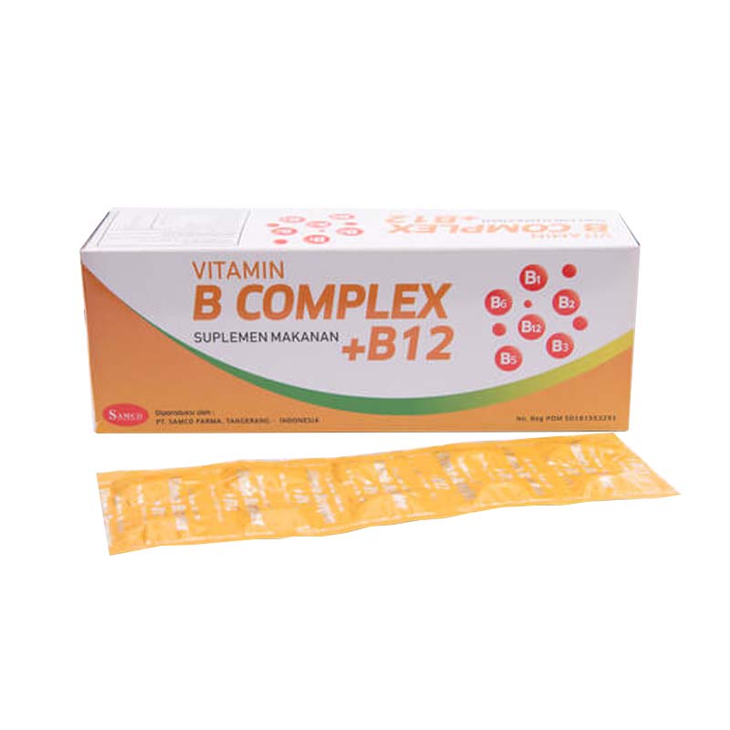 Jual Samco Vitamin B Kompleks+B12 Dus (10 strip @10 tablet) - HBHoz
