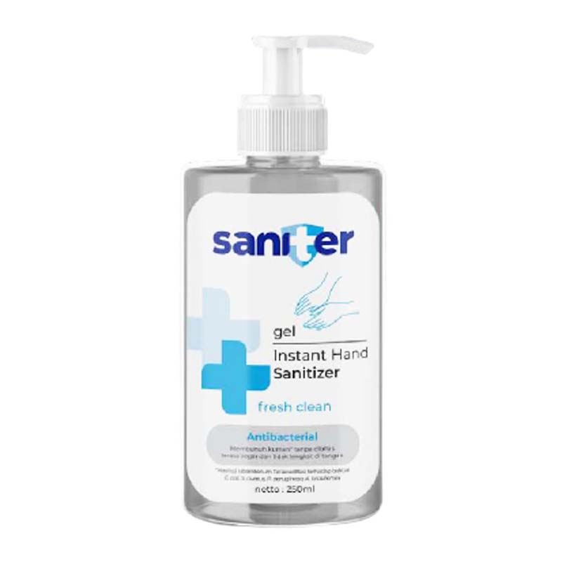 Jual Saniter Hand Sanitizer Gel Pump 250ml - HBHoz