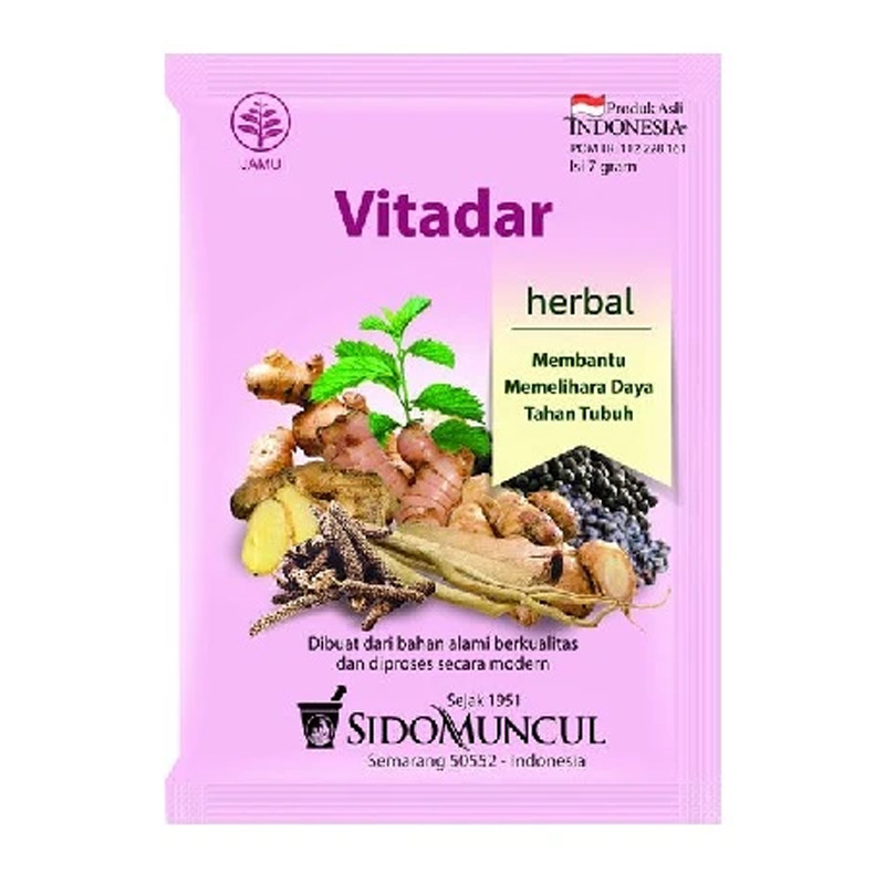 Jual Sidomuncul Jamu Serbuk (Vitadar) Tambah Darah (50s @7gr) - HBHoz