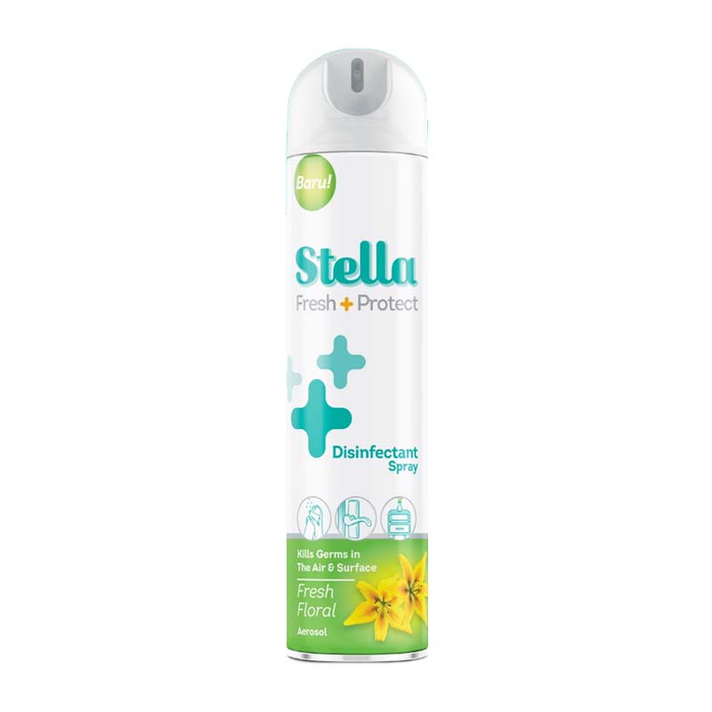 Jual Stella Fresh Protect Aerosol Disinfectant Spray Fresh Floral 300ml ...