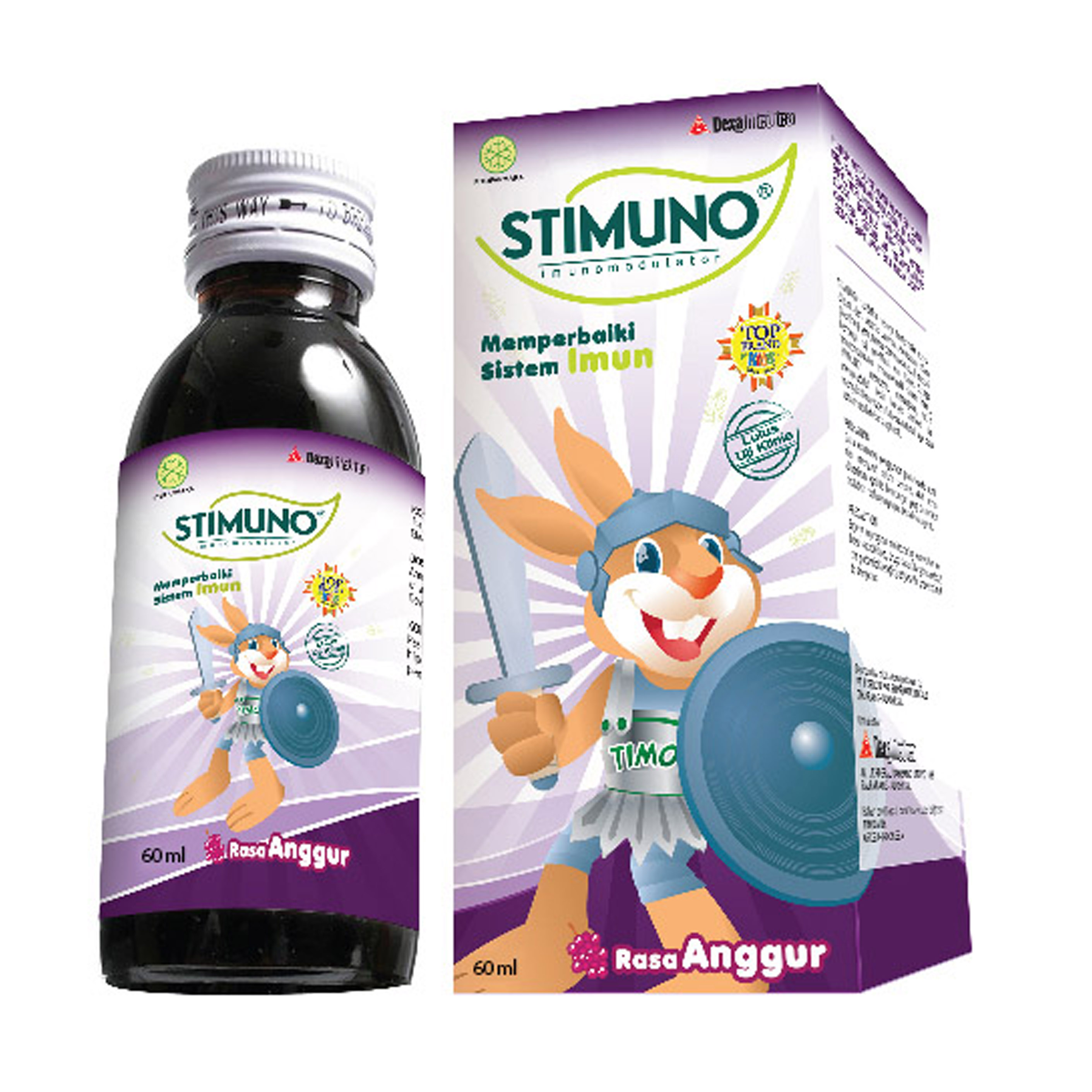 Jual Stimuno Syrup Rasa Anggur 60ml (ED: Jul 24) - HBHoz
