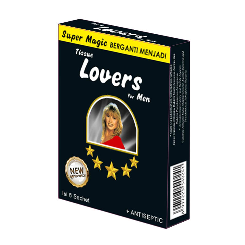 Jual Tissue Lovers for Men 6 Sachet - HBHoz