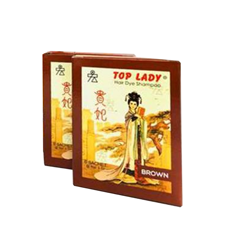 Jual Top Lady Princess Brown Hair Dye Shampo (6 Sachet @ 3gr) - HBHoz