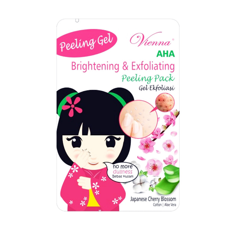 Jual Vienna AHA Brightening and Exfoliating Peeling Pack Gel 10ml - HBHoz