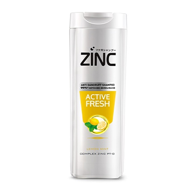 Jual Zinc Anti Dandruff Shampoo Active Fresh Botol 340ml - HBHoz