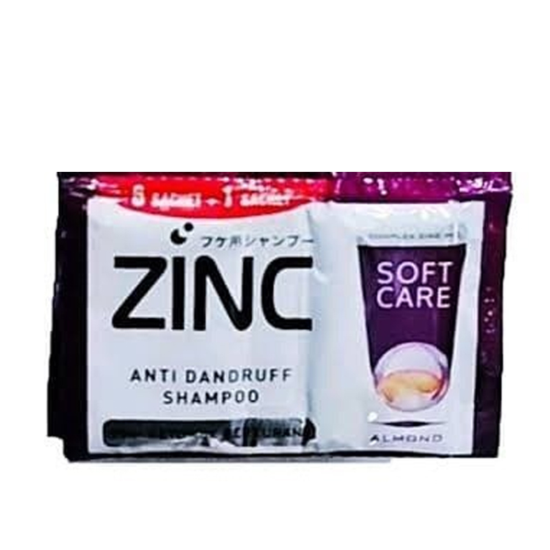 Jual Zinc Anti Dandruff Shampoo Soft Care Sachet 10ml - HBHoz