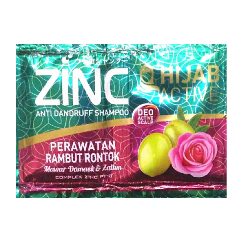 Jual Zinc Hijab Active Perawatan Rambut Rontok Sachet 10ml - HBHoz