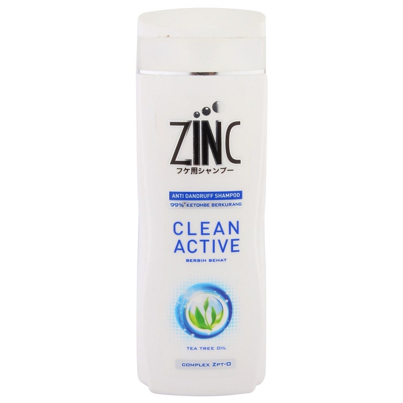 Jual Zinc Shampoo Clean Active Botol 340ml - HBHoz