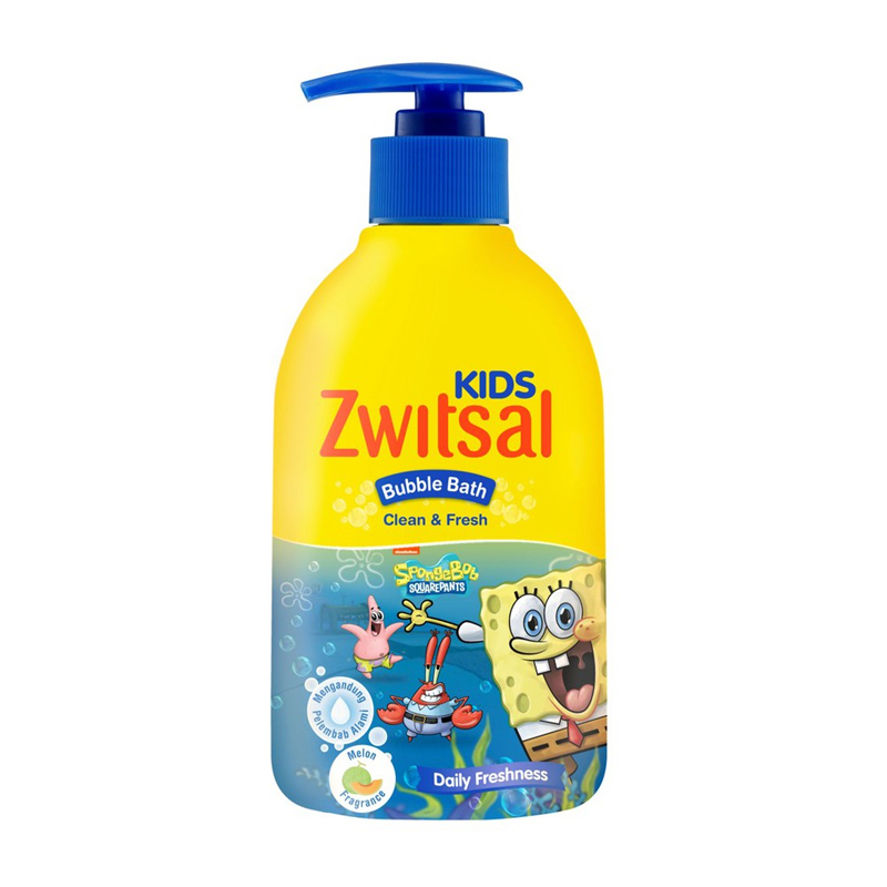 Jual Zwitsal Kids Bubble Bath Clean and Fresh Blue Pump 280ml - HBHoz